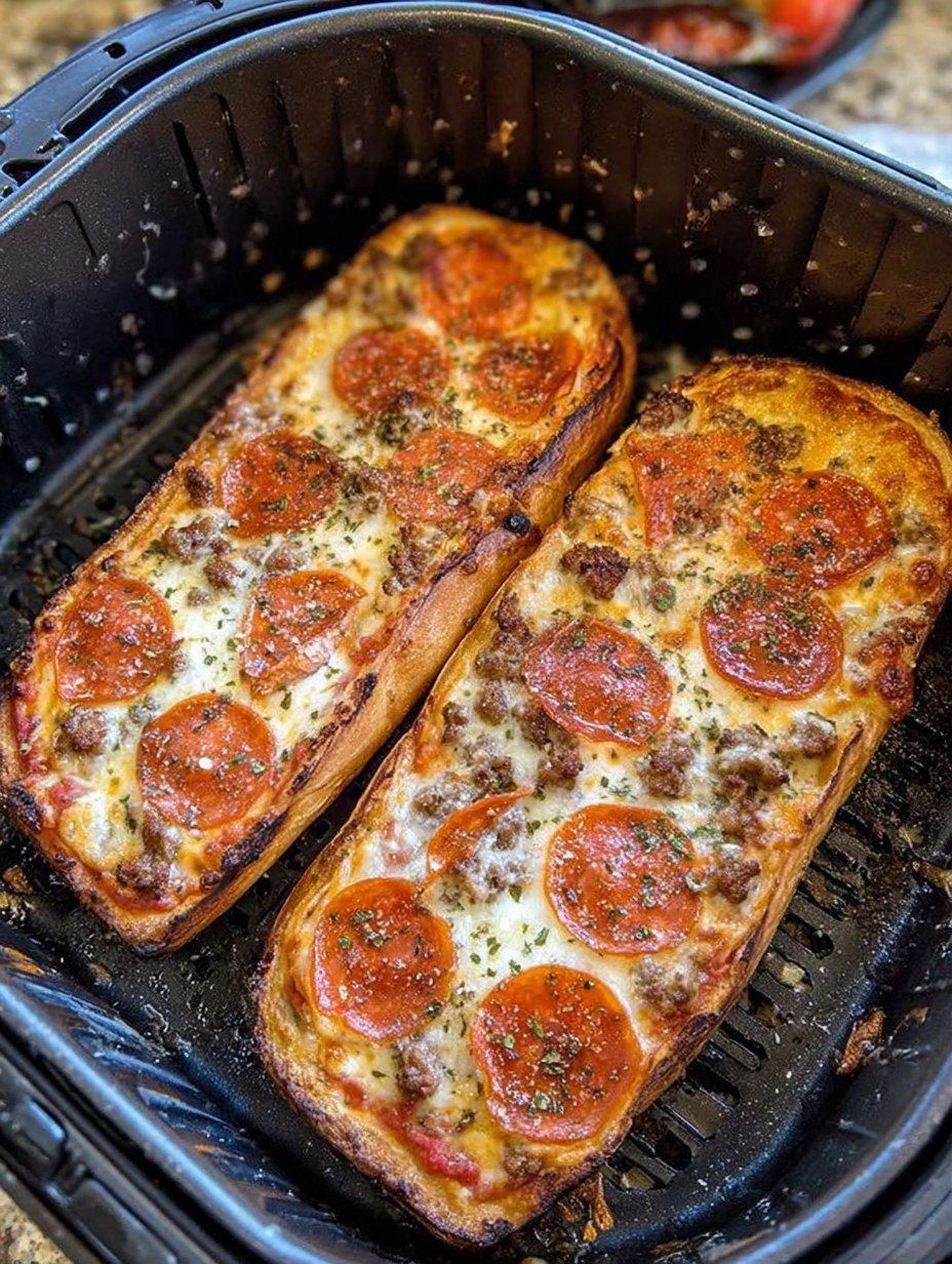 Air Fryer French Bread Pizza