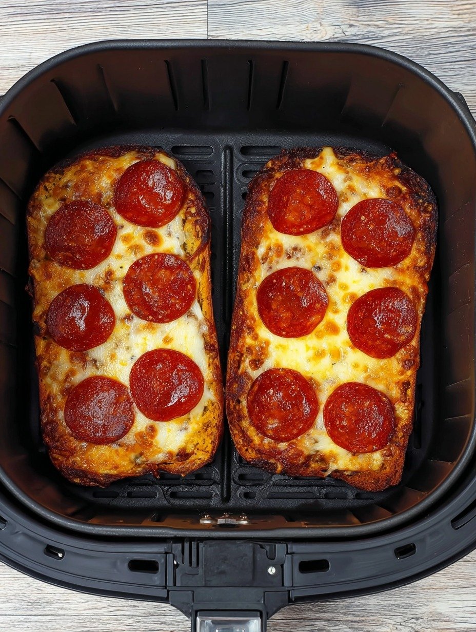Air Fryer Pepperoni French Bread Pizza